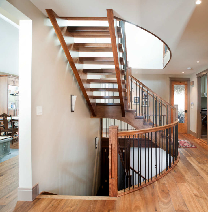 Self Supported Walnut - Specialized Stair & Rail