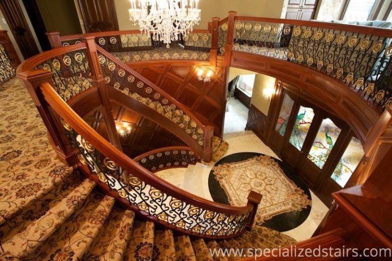 Mahogany Double Curved - Specialized Stair & Rail