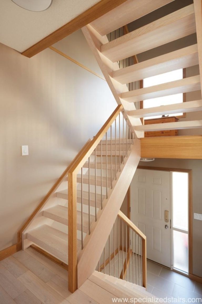 White Oak & Stainless Steel - Specialized Stair & Rail