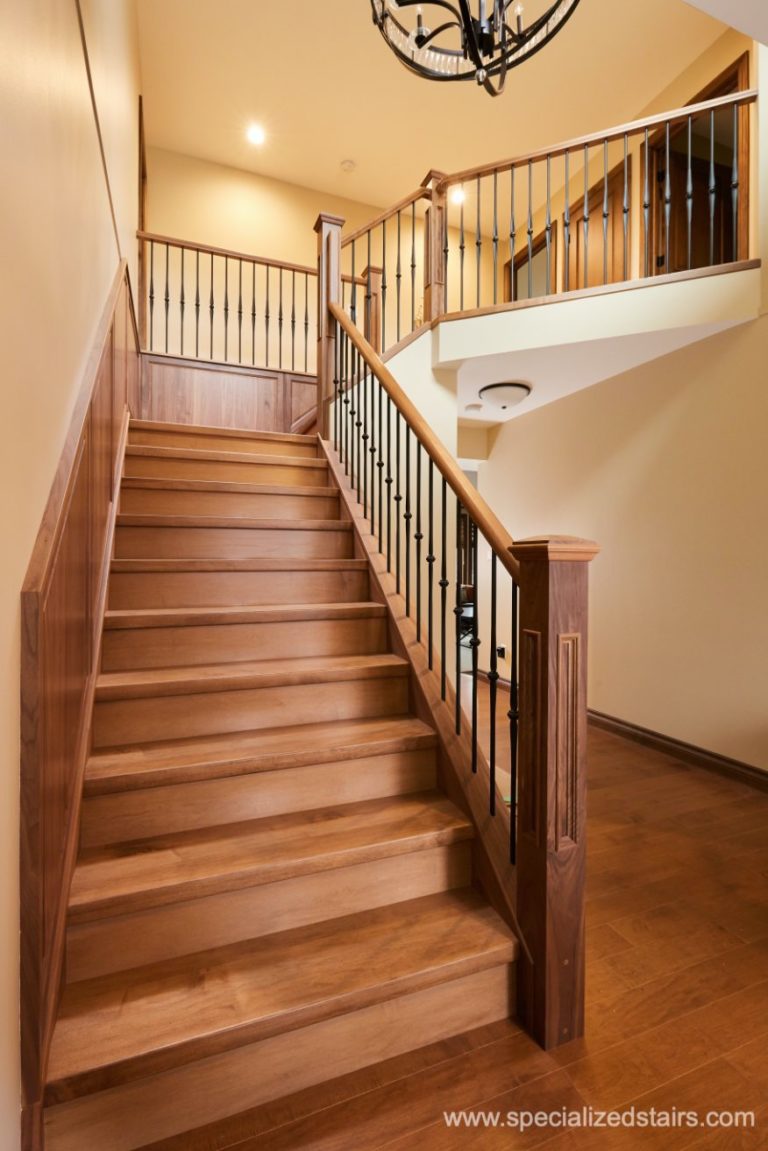 Traditional Walnut Reno - Specialized Stair & Rail