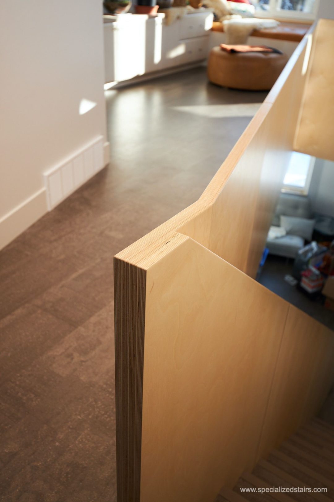 Baltic Birch Panel Railing - Specialized Stair & Rail