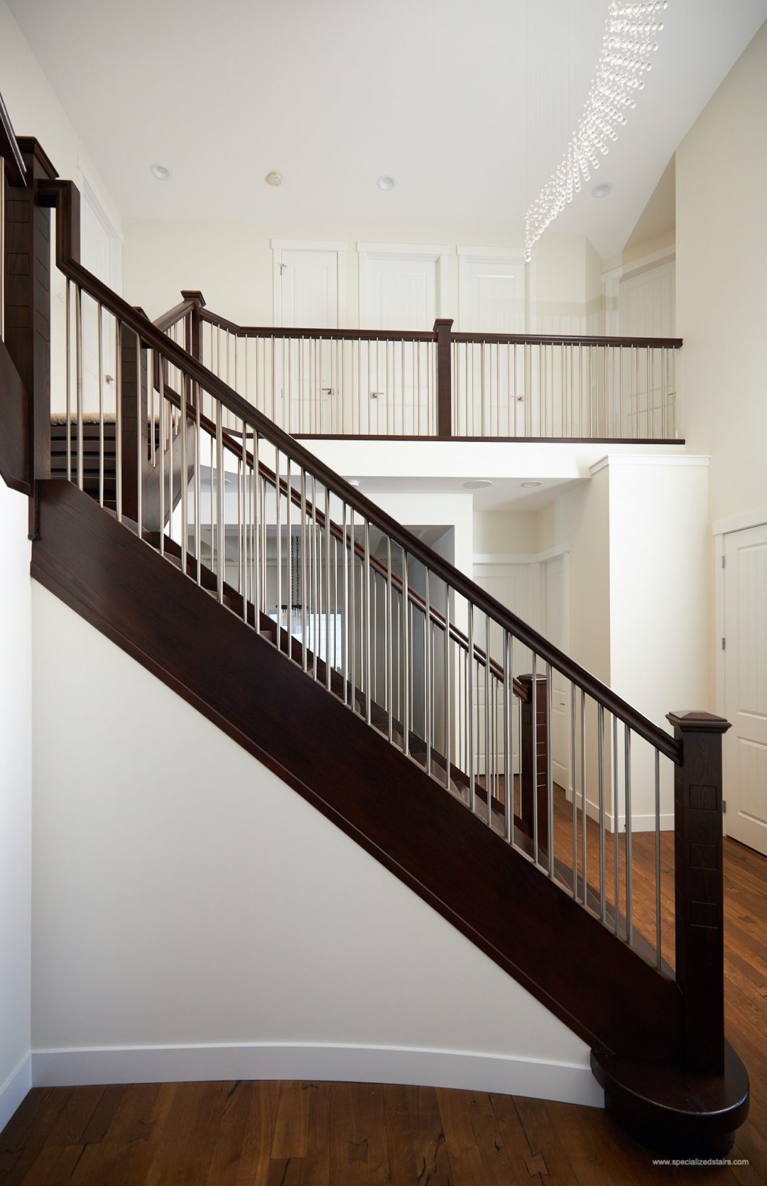 Contemporary Flared Staircase - Specialized Stair & Rail